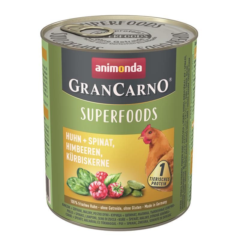 Animonda Dog GranCarno Adult Superfood Huhn & Spinat 800g